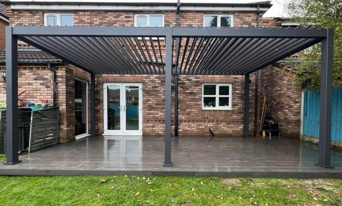 6m x 3m Aluminium Pergola – The Pergola Shop